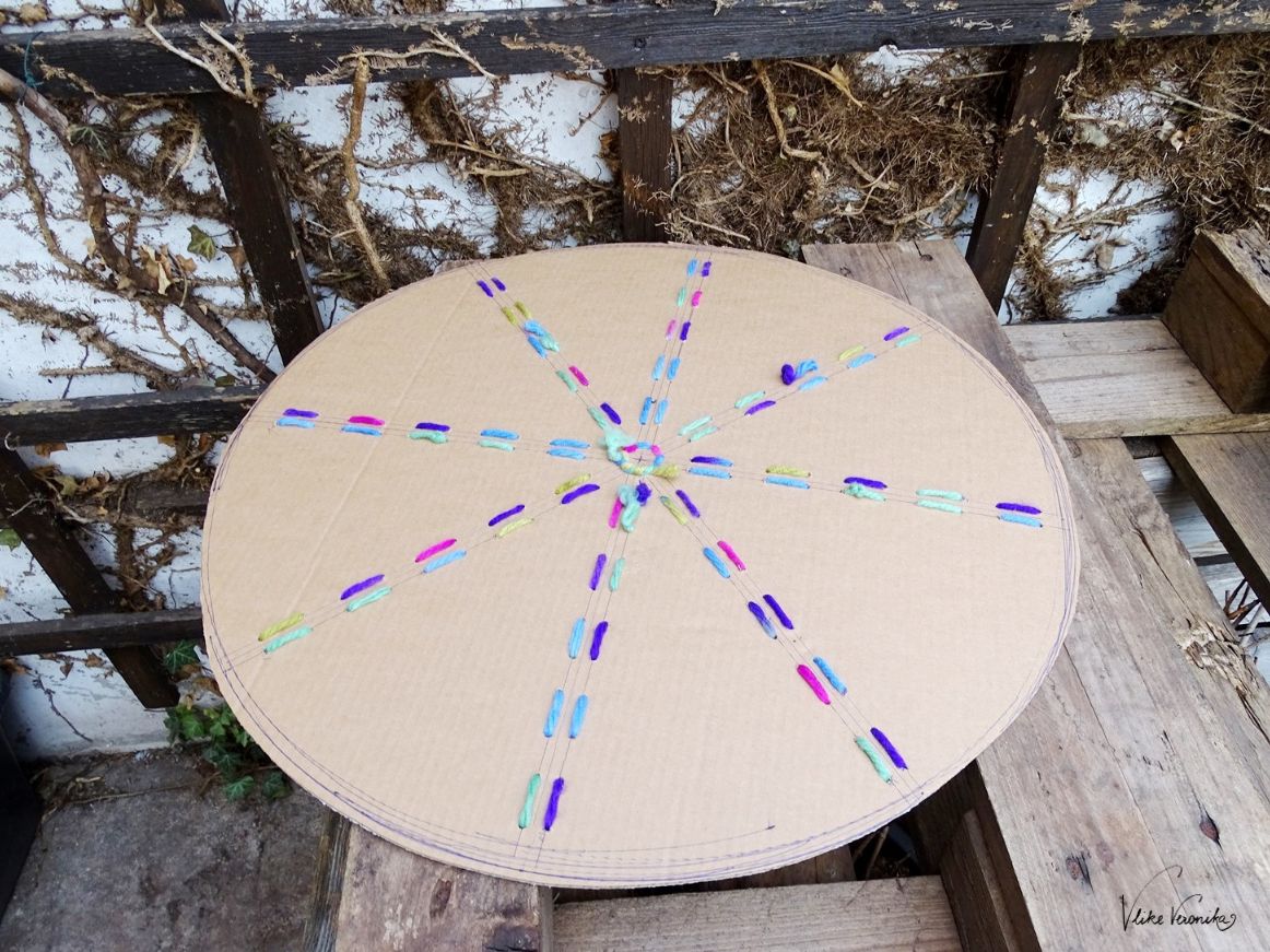 XXL-Fadengrafik aus Karton und Wolle - V LIKE VERONIKA | DIY. UPCYCLING ...